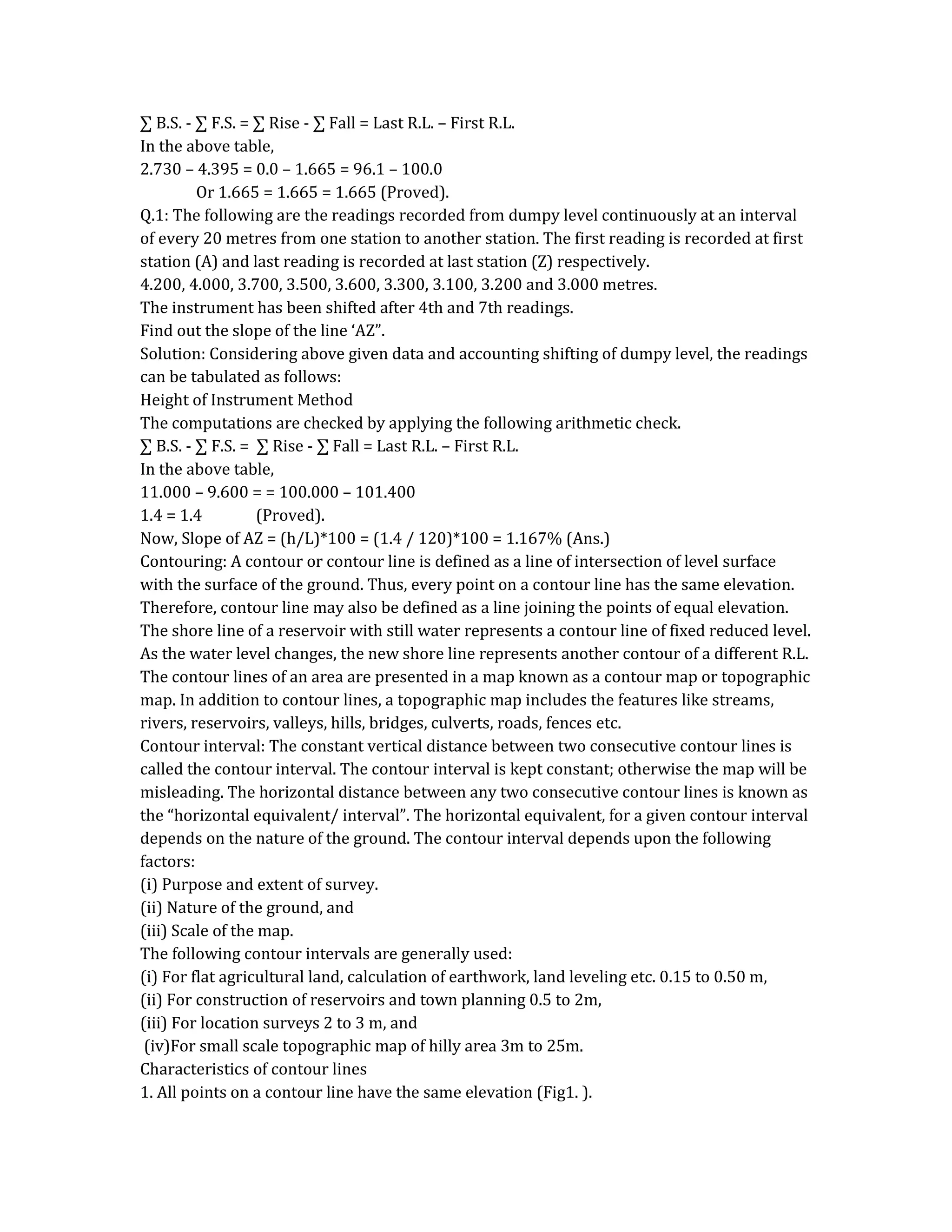 Surveying and levelling in agricultural land area calculation and ...