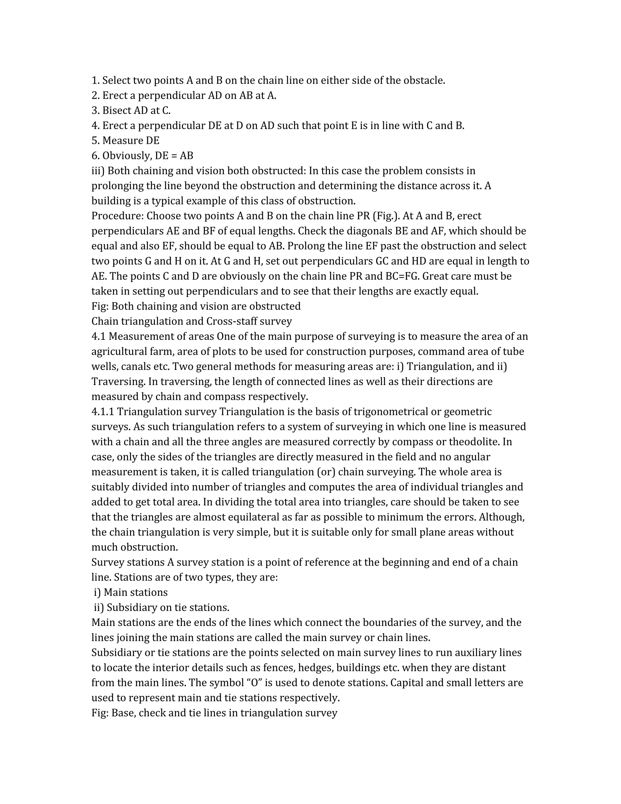 Surveying and levelling in agricultural land area calculation and ...