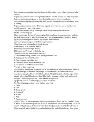 Surveying and levelling in agricultural land area calculation and ...