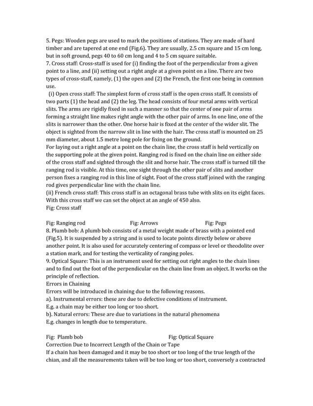 Surveying and levelling in agricultural land area calculation and ...