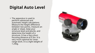 CEPT University | Surveying & Levelling Laboratory | PPTX