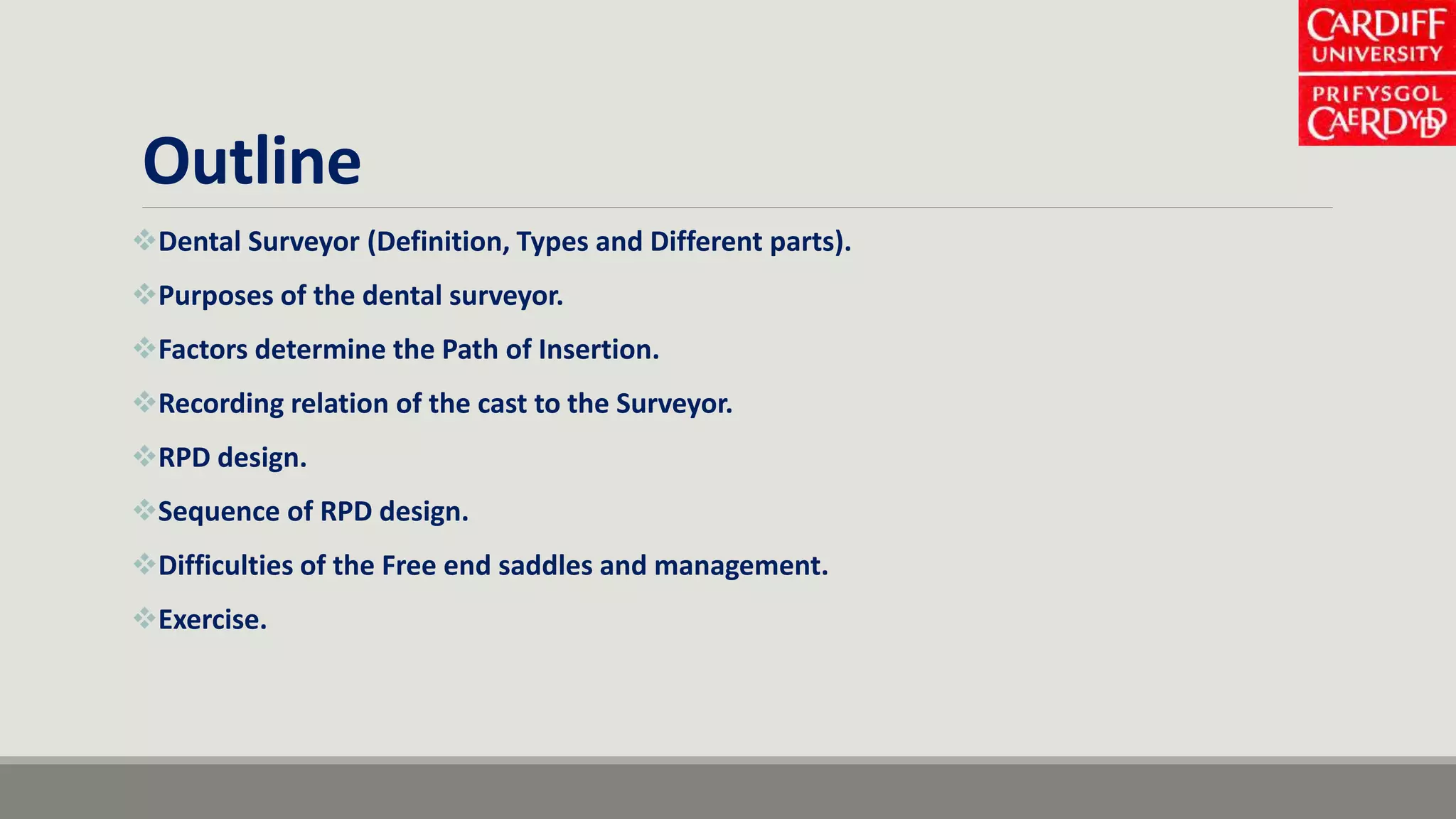 Surveying and rpd design | PPTX