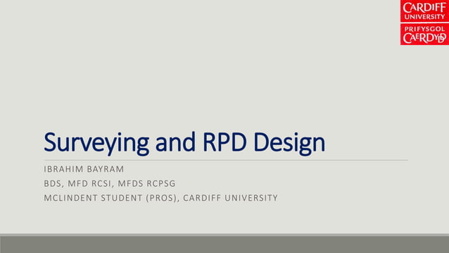 Surveying and rpd design | PPTX