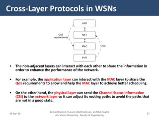 Surveying cross layer protocols in ws ns | PPTX