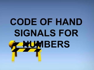 Surveying hand signals | PPTX