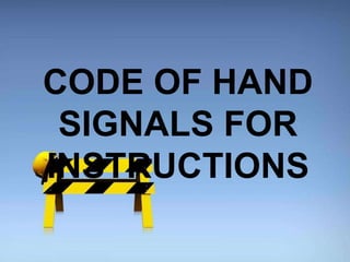 Surveying hand signals | PPTX