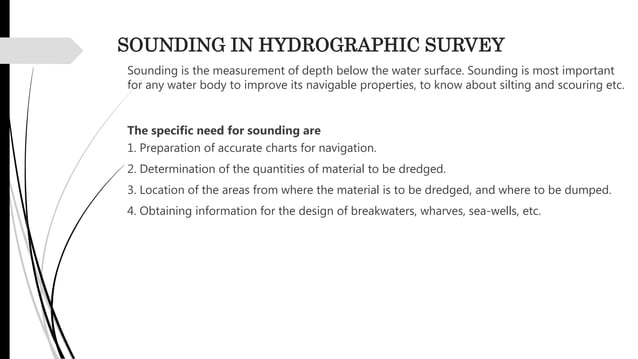 Hydrographic Survey | PPTX
