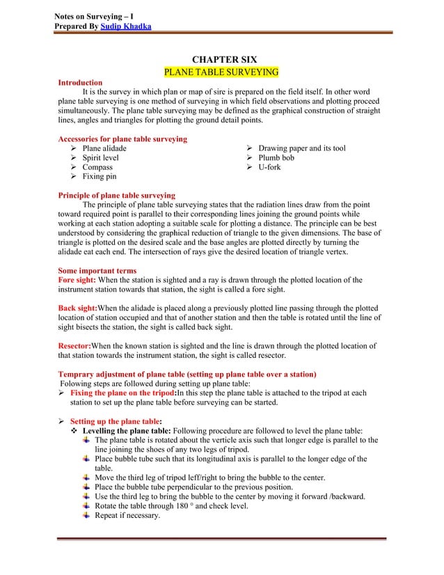 Surveying I Notes By Sudip Khadka.pdf