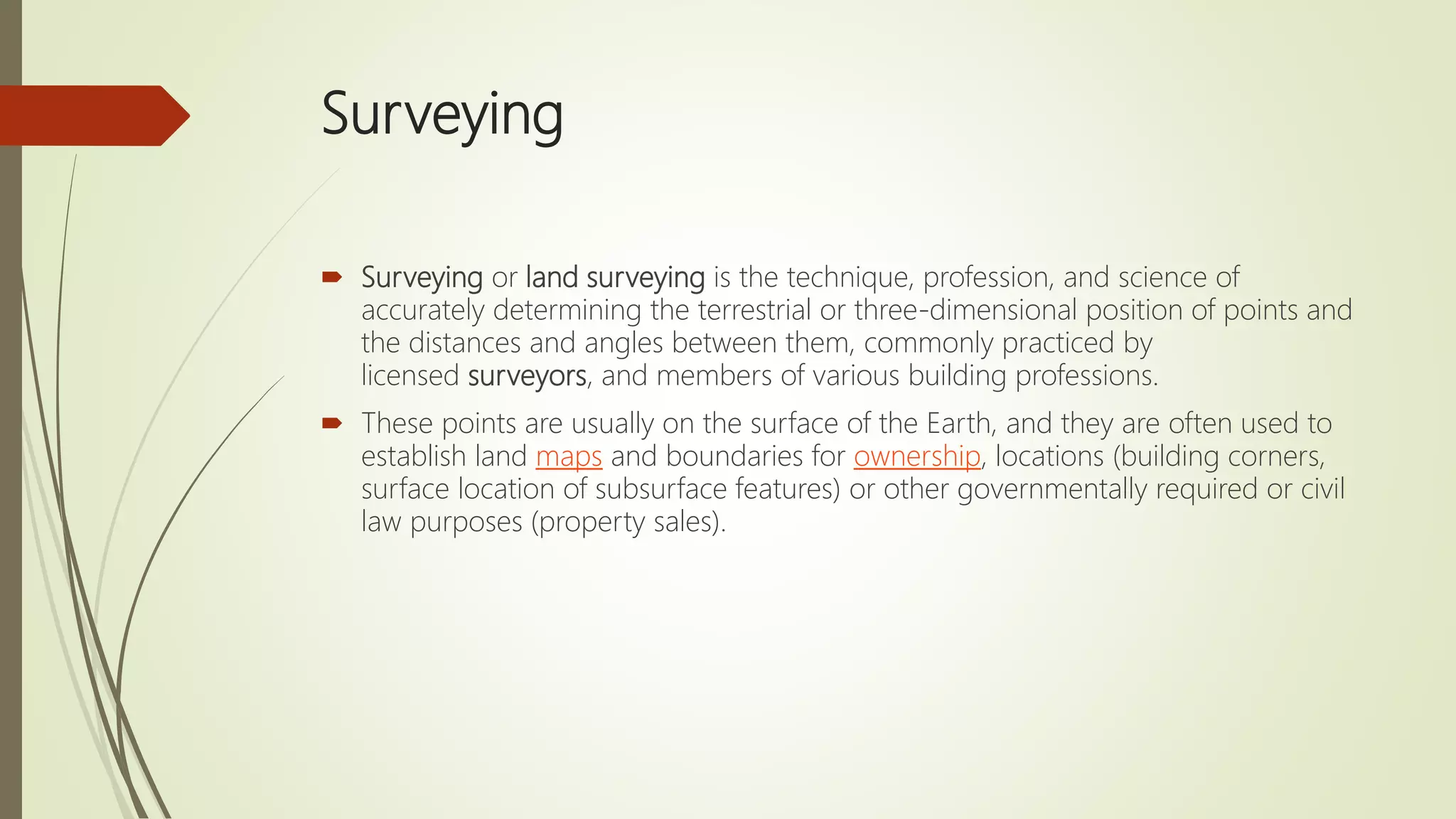 Surveying introduction | PPT