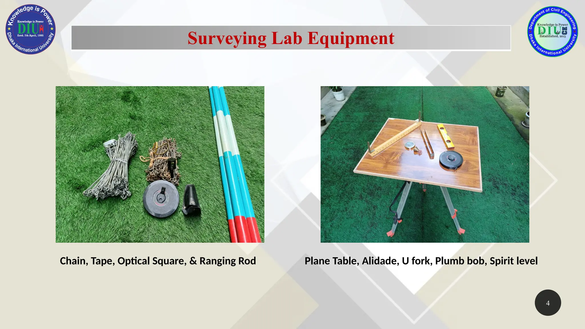 Surveying Lab Information ofr students requirements | PPT