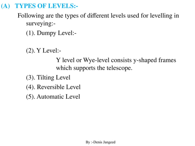 Surveying Levelling & Contouring Unit 2 Notes updating.pptx (1).pdf ...