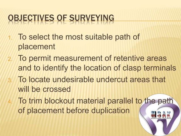 Surveying of cast for rpd | PPT