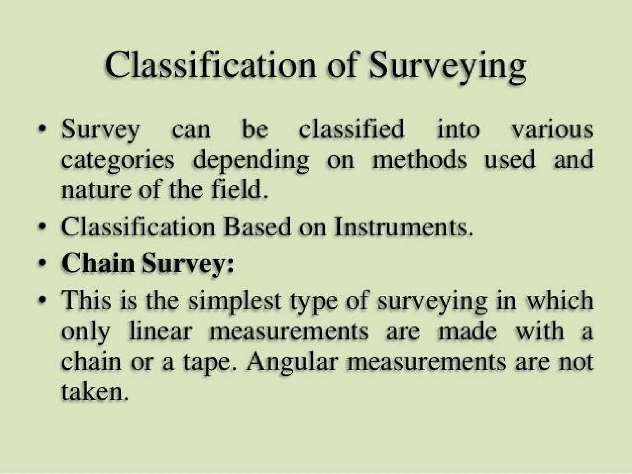 Surveying, types, classification PPT.pptx
