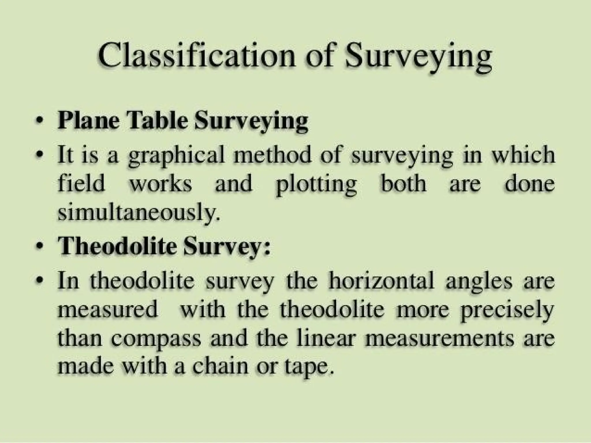 Surveying, types, classification PPT.pptx