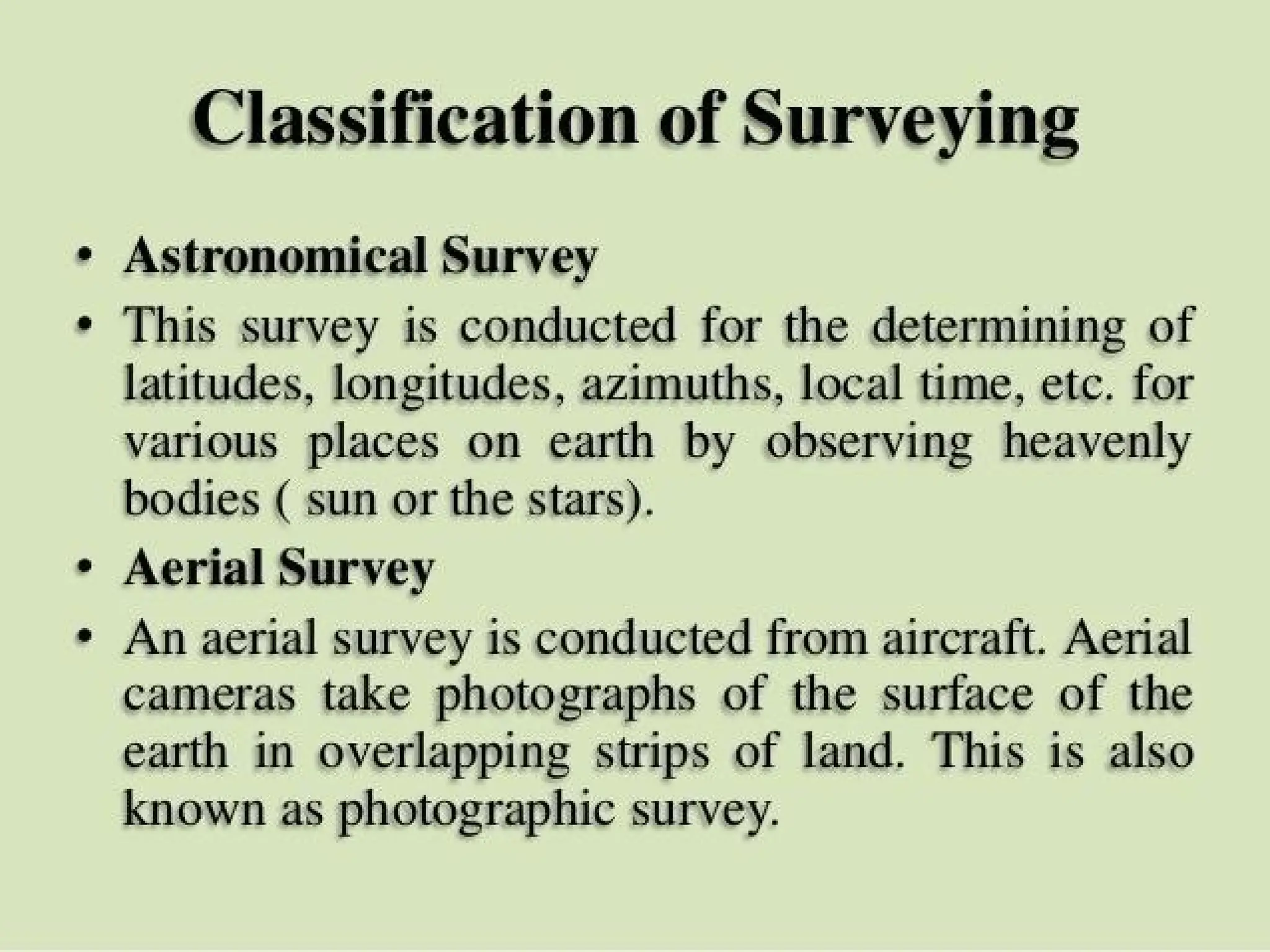 Surveying, types, classification PPT.pptx
