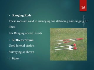 Surveying instruments with their uses | PPTX