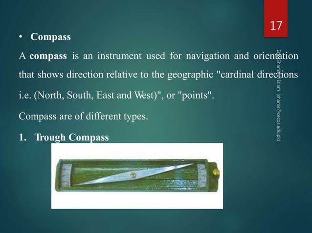 Surveying instruments with their uses | PPTX