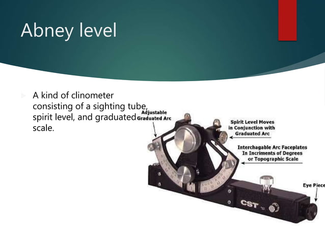 Surveying instruments with their uses | PPTX