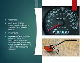 Surveying instruments with their uses | PPTX