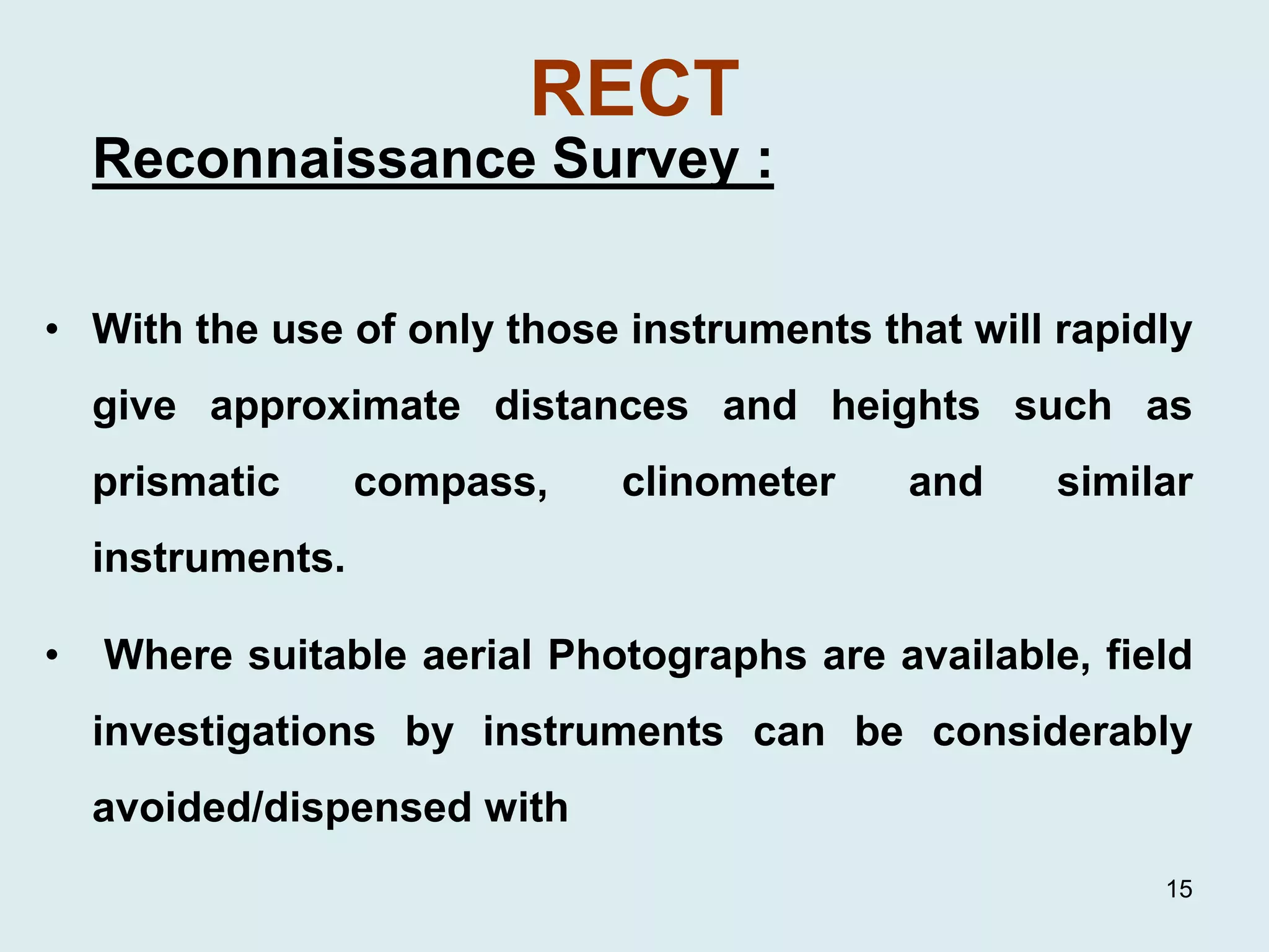 Indian Railways Surveying (RECT, PECT and FLS) | PPTX
