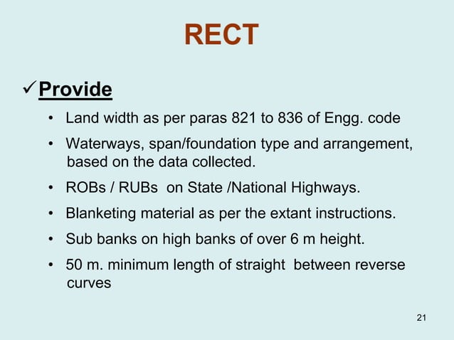 Indian Railways Surveying (RECT, PECT and FLS) | PPTX