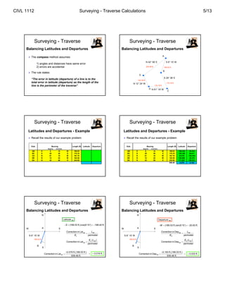 Surveying traverse | PDF