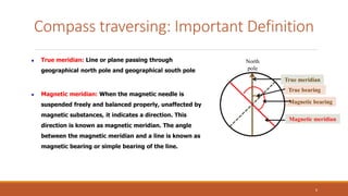 COMPASS AND PLANE TABLE SURVEYING | PPTX