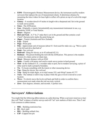 Surveying units and terms | DOCX