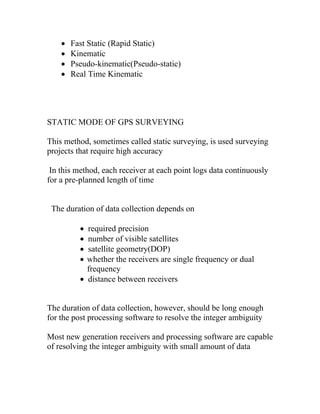 Surveying with gps | PDF