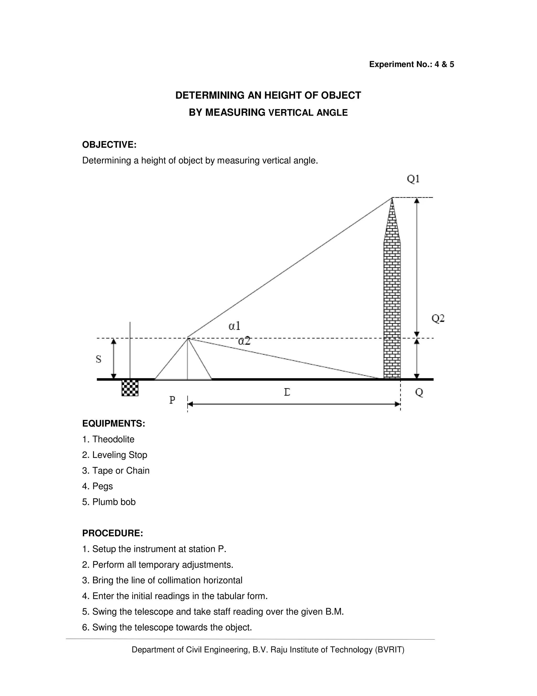 Surveying Lab II Manual | PDF