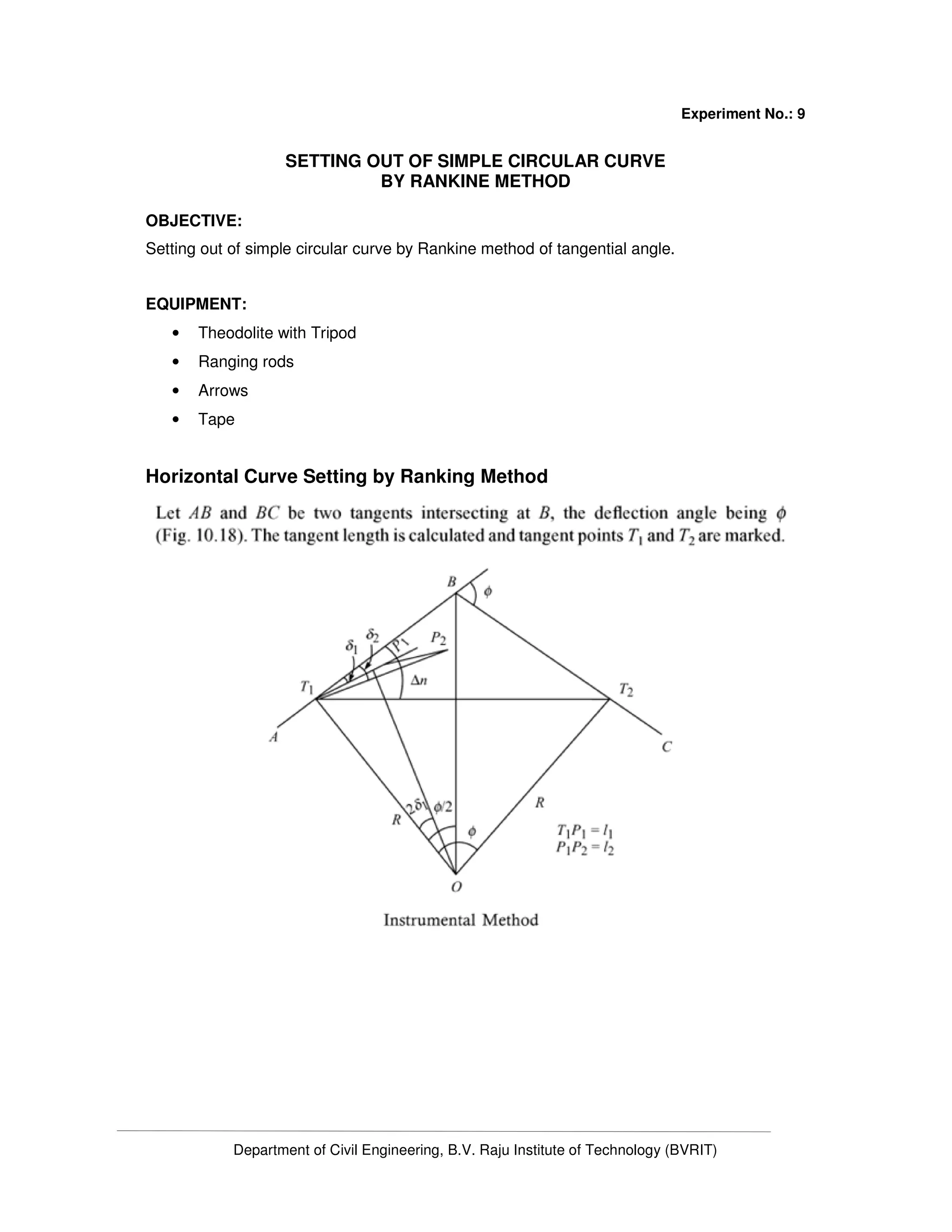 Surveying Lab II Manual | PDF