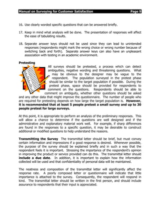 Survey manual | PDF