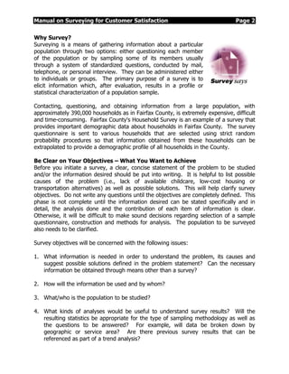 Survey manual | PDF