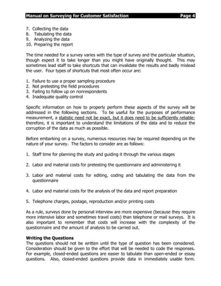 Survey manual | PDF
