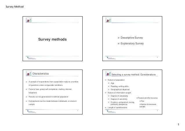 Survey Method survey-method