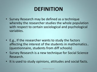 Survey method. | PPTX