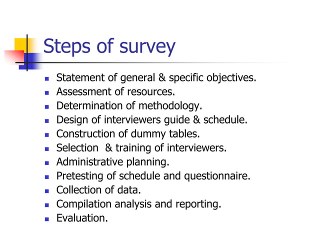 survey method.ppt community medicine psm | PPT