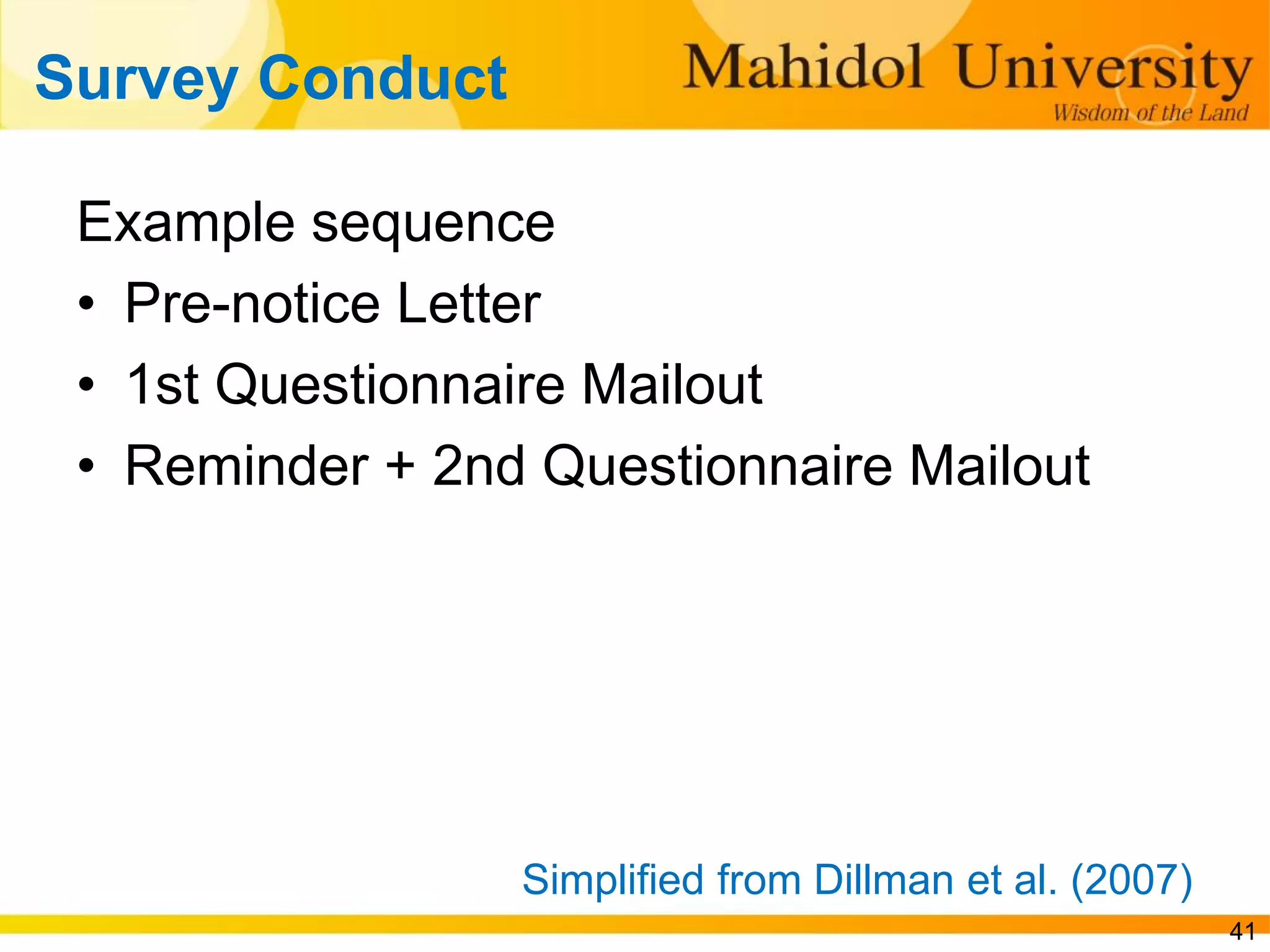 Survey Methods | PDF
