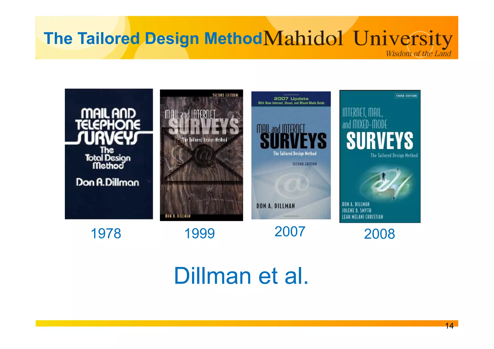 Survey Methods & Applications in Healthcare | PDF