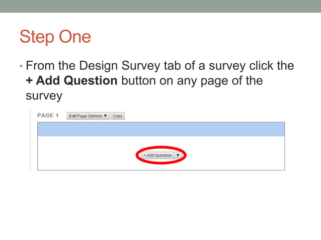 Add Questions to a Survey - SurveyMonkey | PPT