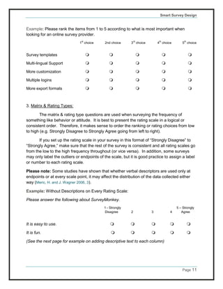 SurveyMonkey - Smart Survey Design Guide | PDF