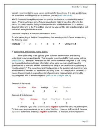 SurveyMonkey - Smart Survey Design Guide | PDF