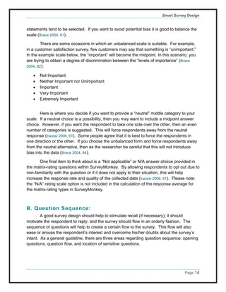 SurveyMonkey - Smart Survey Design Guide | PDF