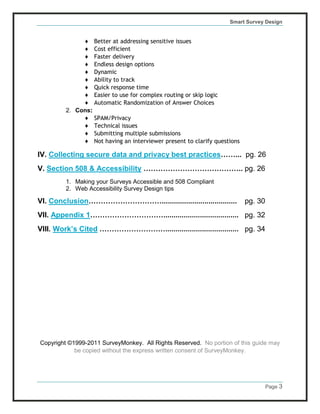 SurveyMonkey - Smart Survey Design Guide | PDF