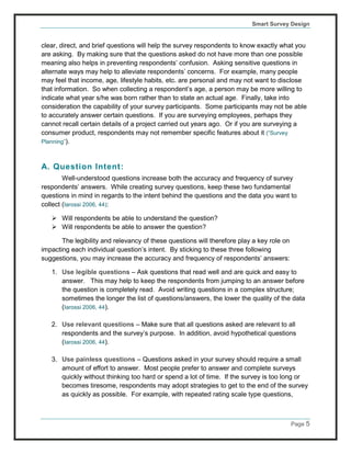 SurveyMonkey - Smart Survey Design Guide | PDF