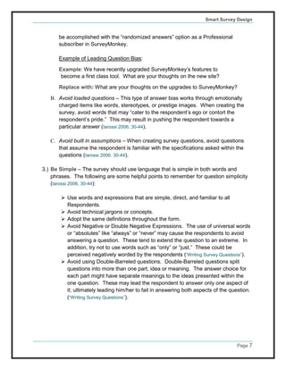 SurveyMonkey - Smart Survey Design Guide | PDF