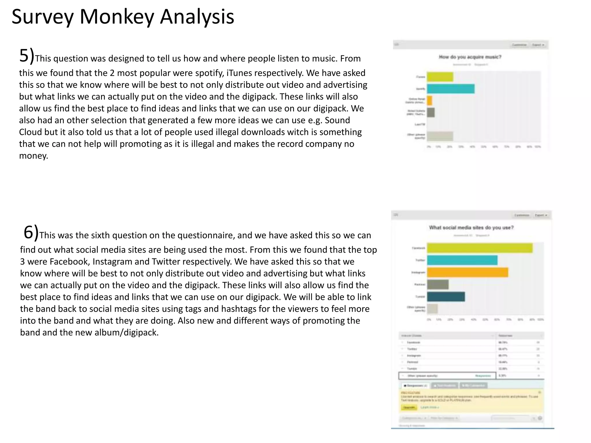 Survey monkey analysis | PPT
