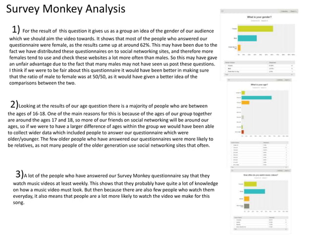 Survey monkey analysis | PPT