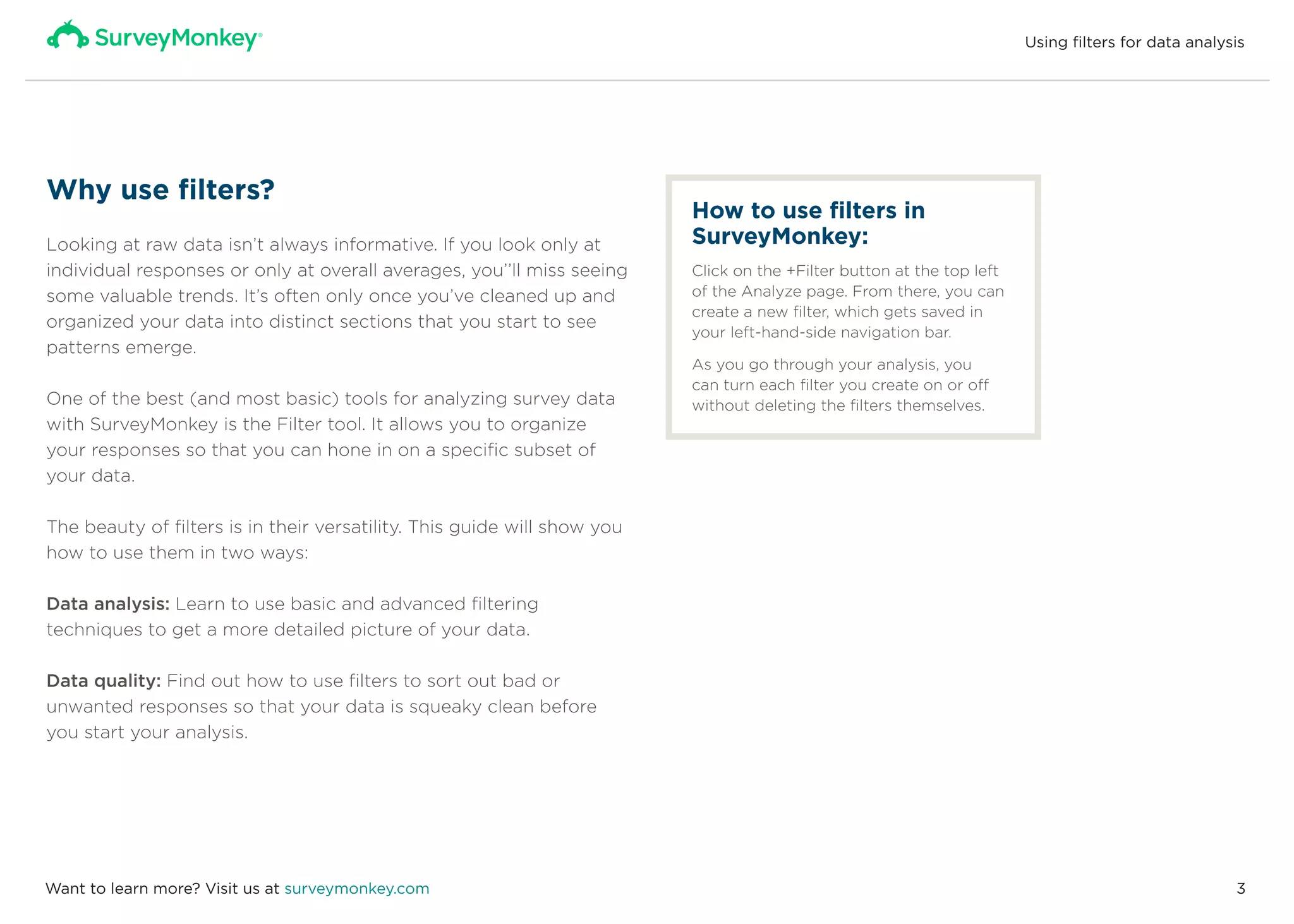 Guide: 7 ways to better filter your surveys | PPT