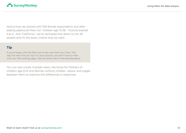 Guide: 7 ways to better filter your surveys | PPT